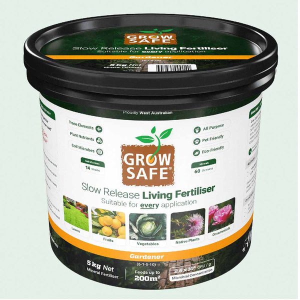 Grow Safe Home Gardener 5kg Tub | Living Fertiliser – Snippy's Yard